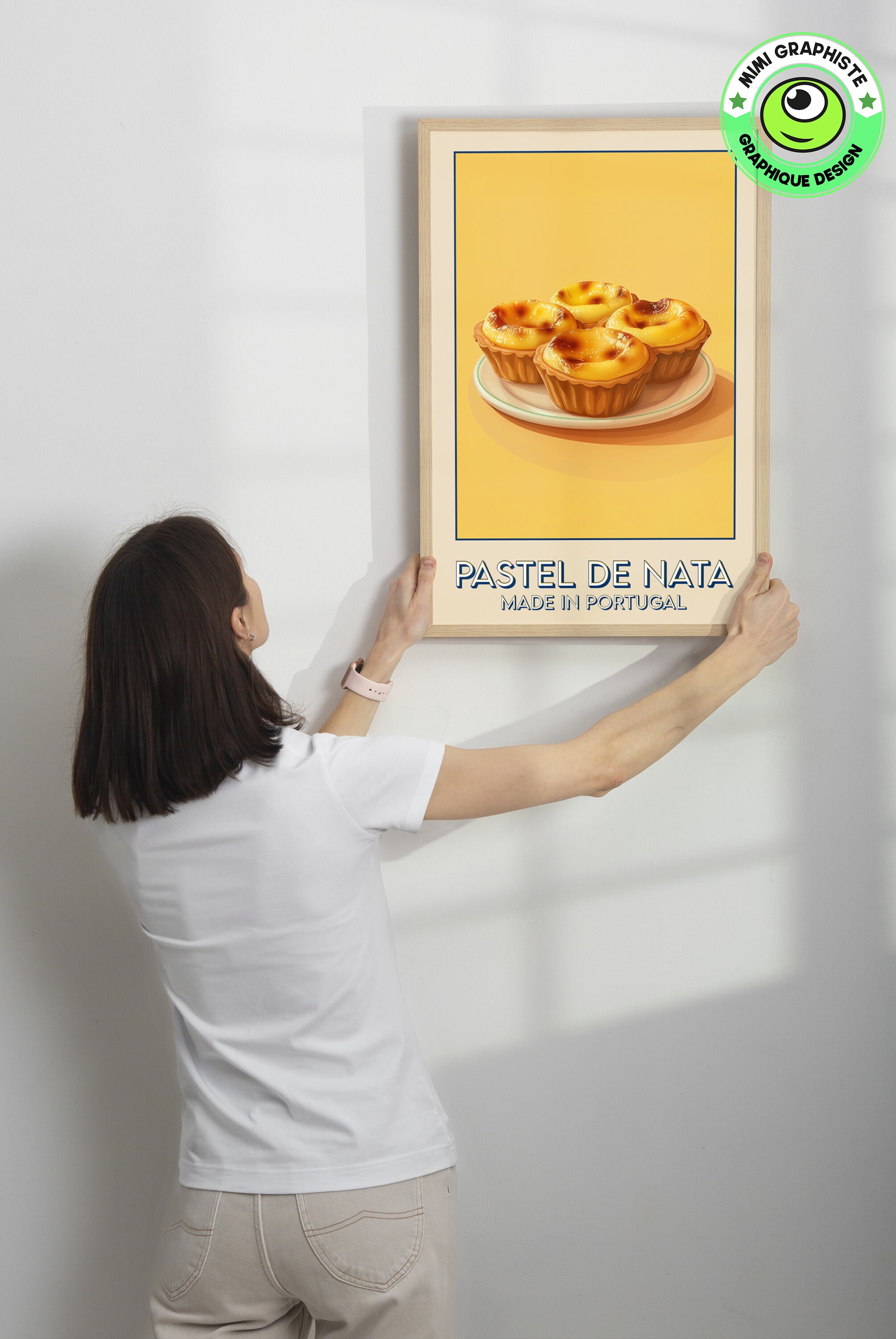 Pastel De Nata Poster: Gourmet Poster for Lovers of Portugal 5 Sizes ...