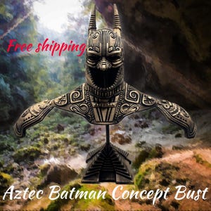 Aztec Batman Concept Bust - Etsy