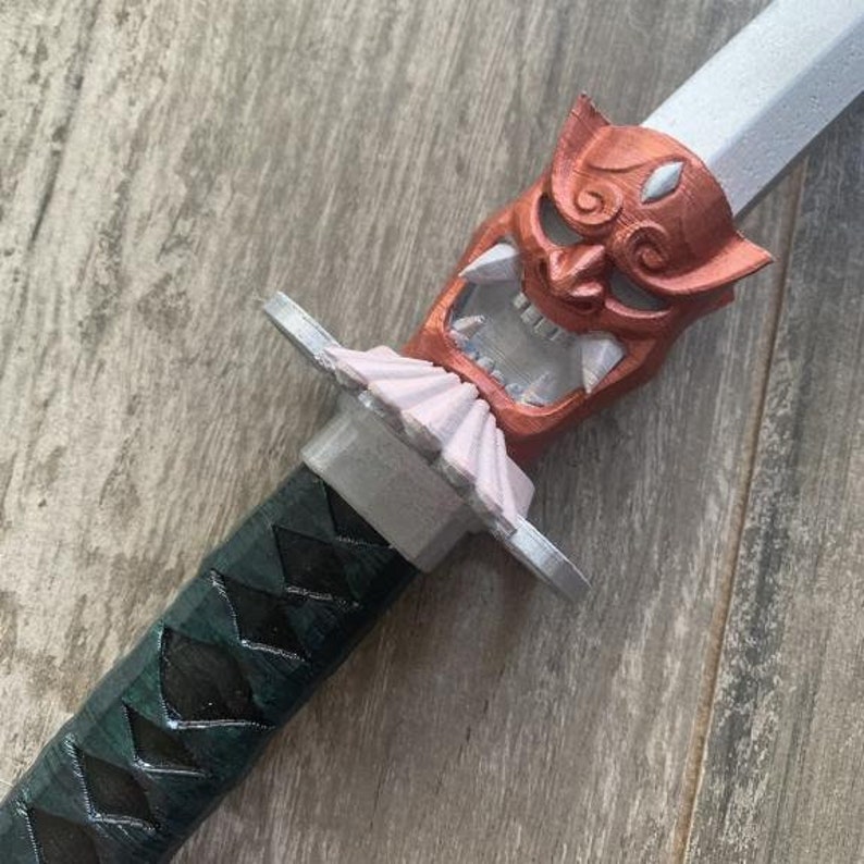 Buy Oni Katana onimaru Kunitsuna Valorant 3D Printed Online in India - Etsy