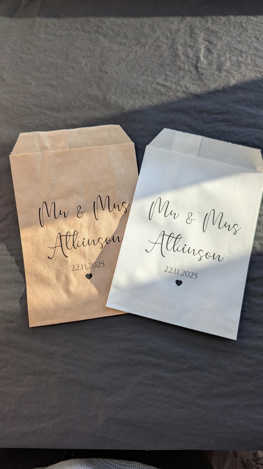 Personalized Mr & Mrs Sweet Bags – Rustic Wedding Favors - Etsy