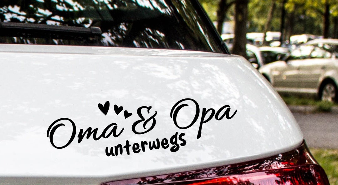 Baby Sticker for the Car Grandma and Grandpa on the Go Newborn Baby ...