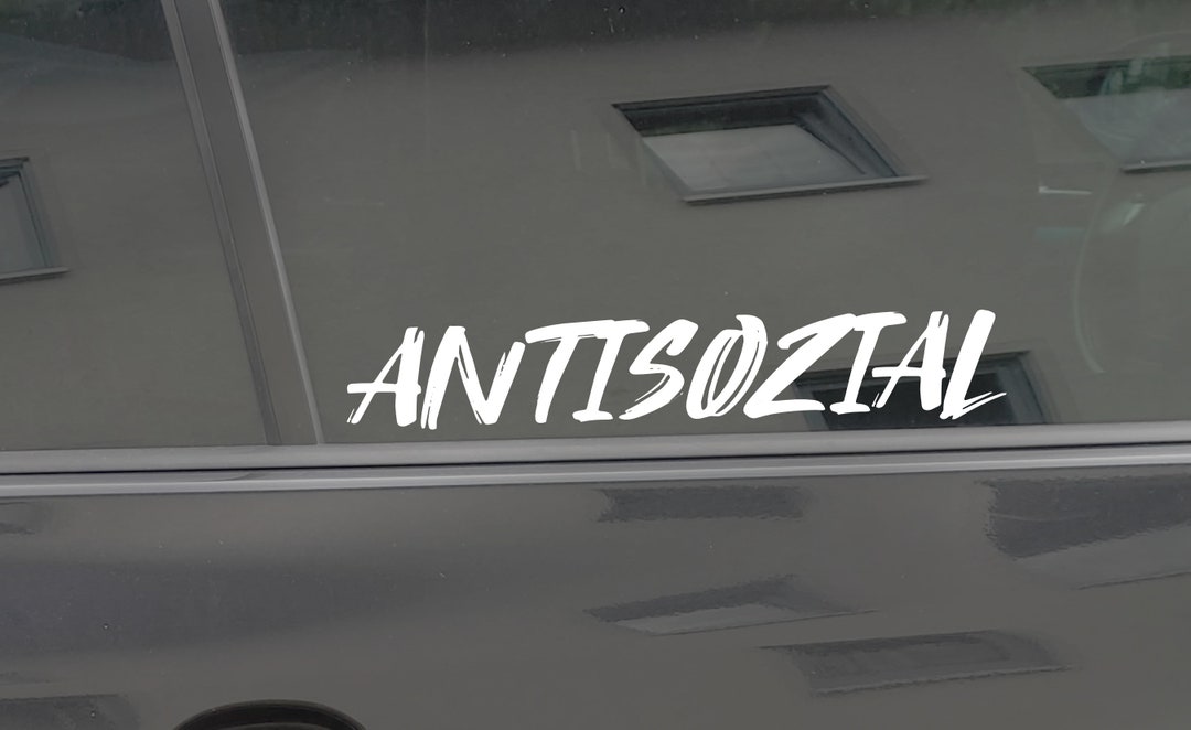 Antisozial JDM Sticker Aufkleber Shocker Heckscheibe Tuning - Etsy ...