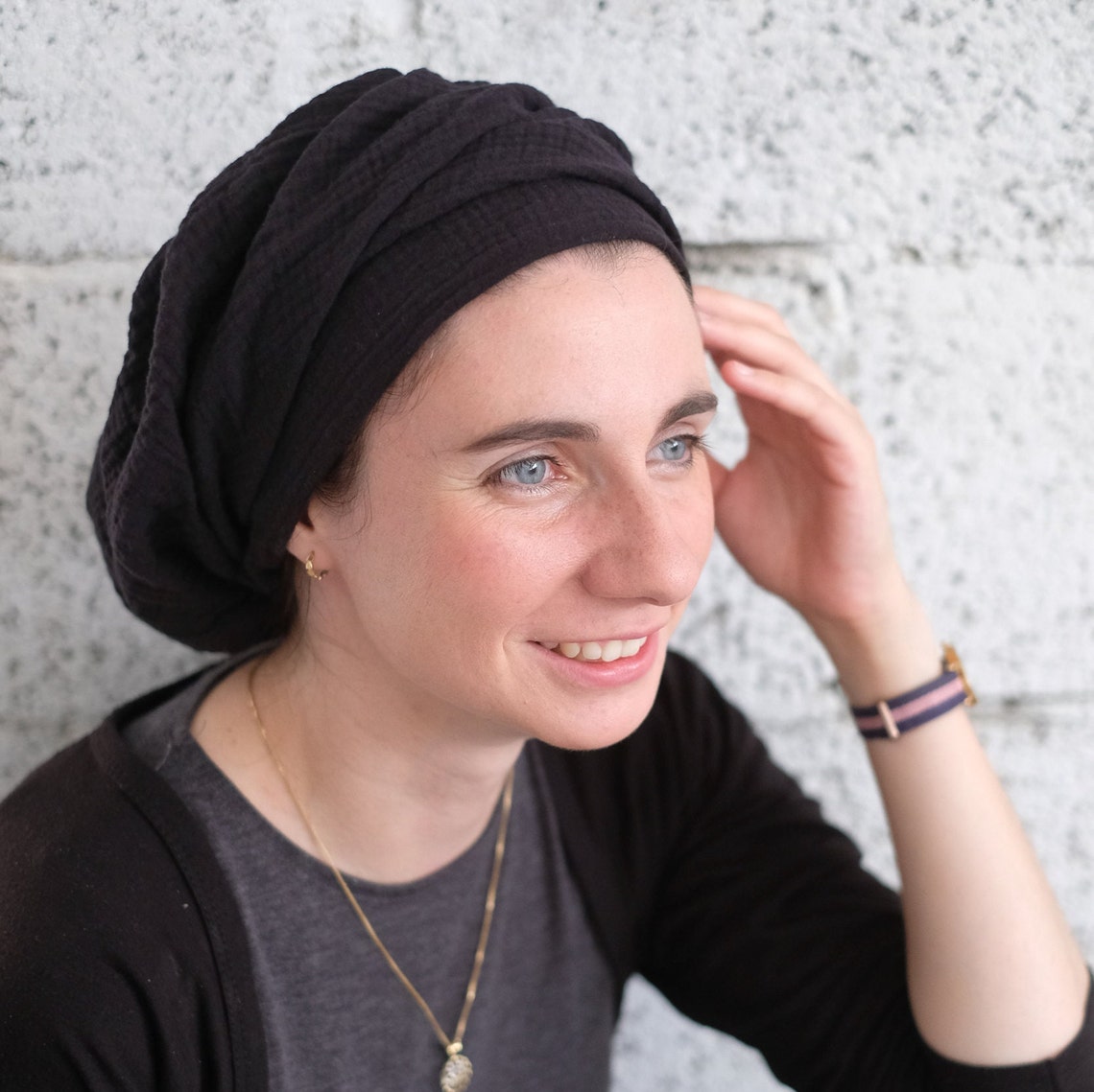 Jewish Head Covering Beret Head Wrap Adjustable Head Scarf: - Etsy