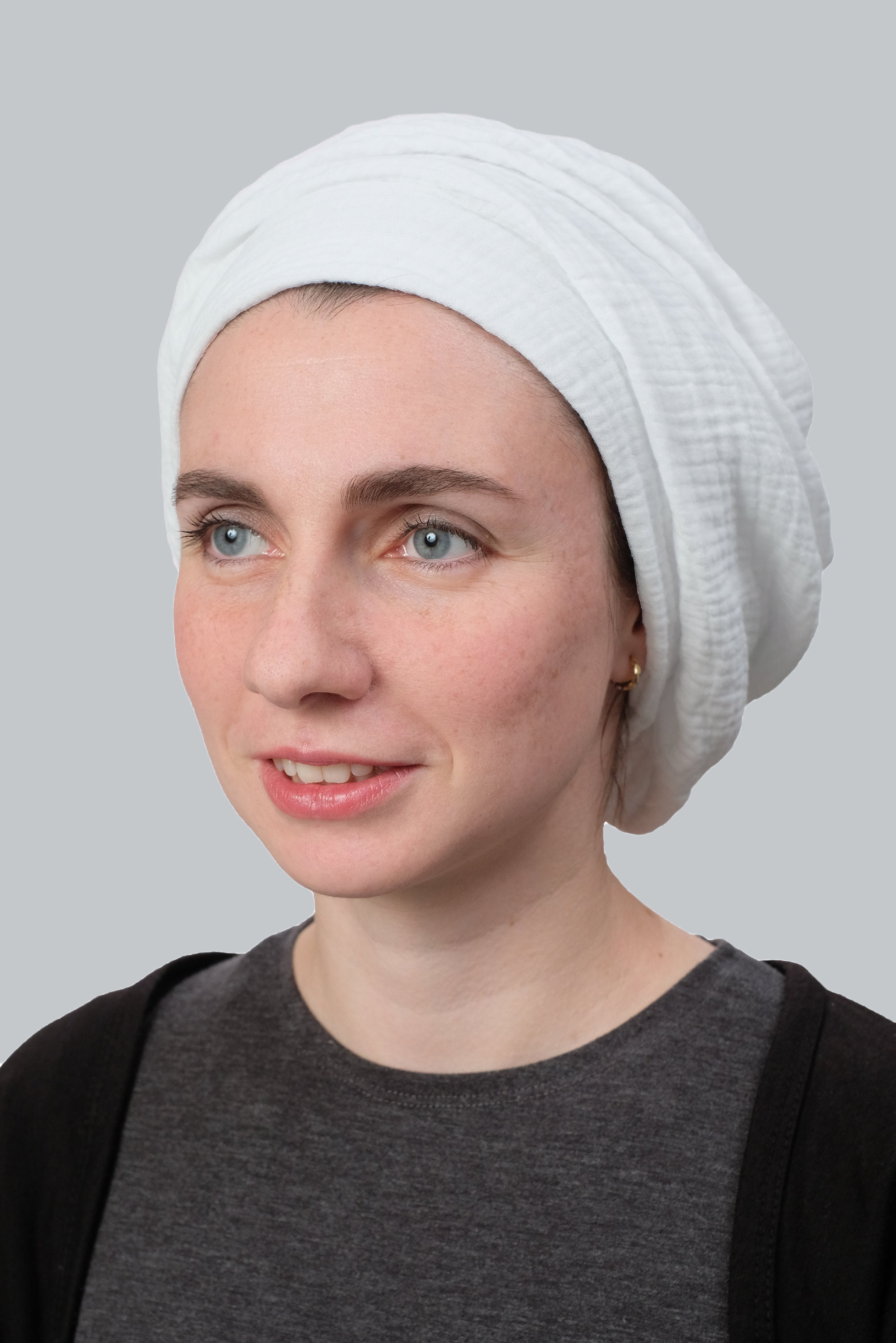 Cotton Head Snood, Adjustable Beret for Women, Nurse Scrub Cap - Etsy
