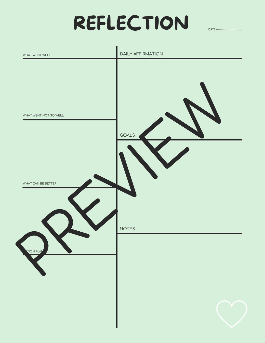 Self Care Nurse Reflection Sheet Goal Action Plan - Etsy