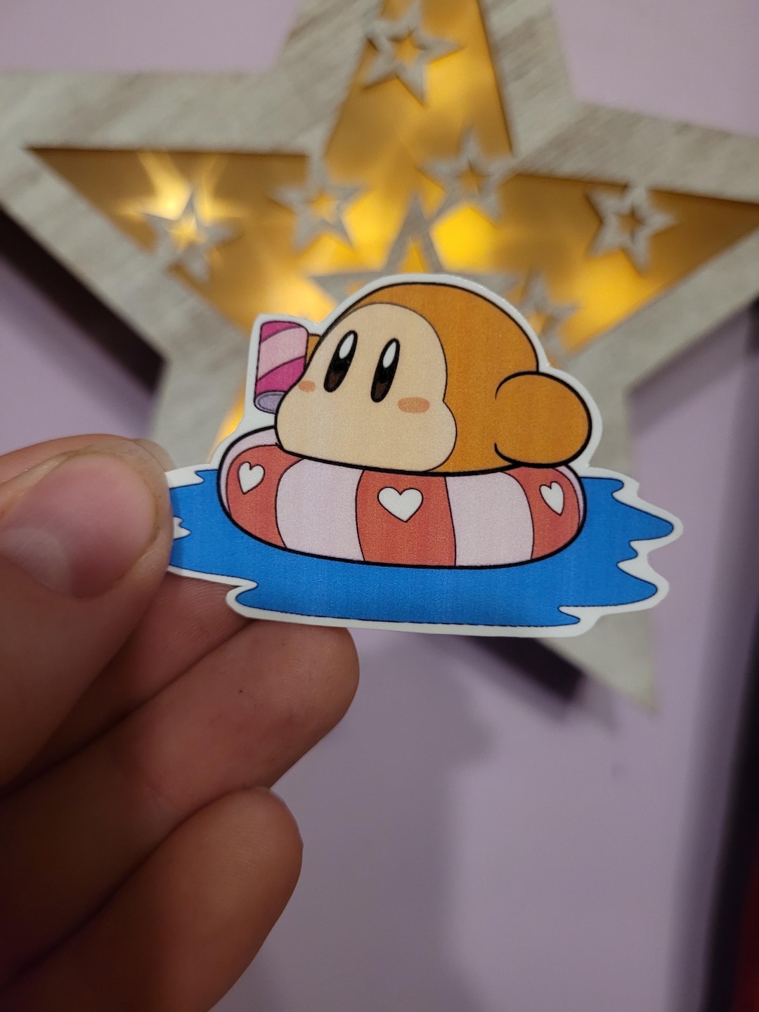 Kirby Waddle Dee Water Floatie Sticker - Etsy