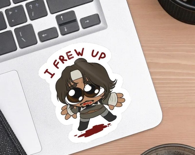 IRON LUNG: Convict Frew up Sticker - Etsy