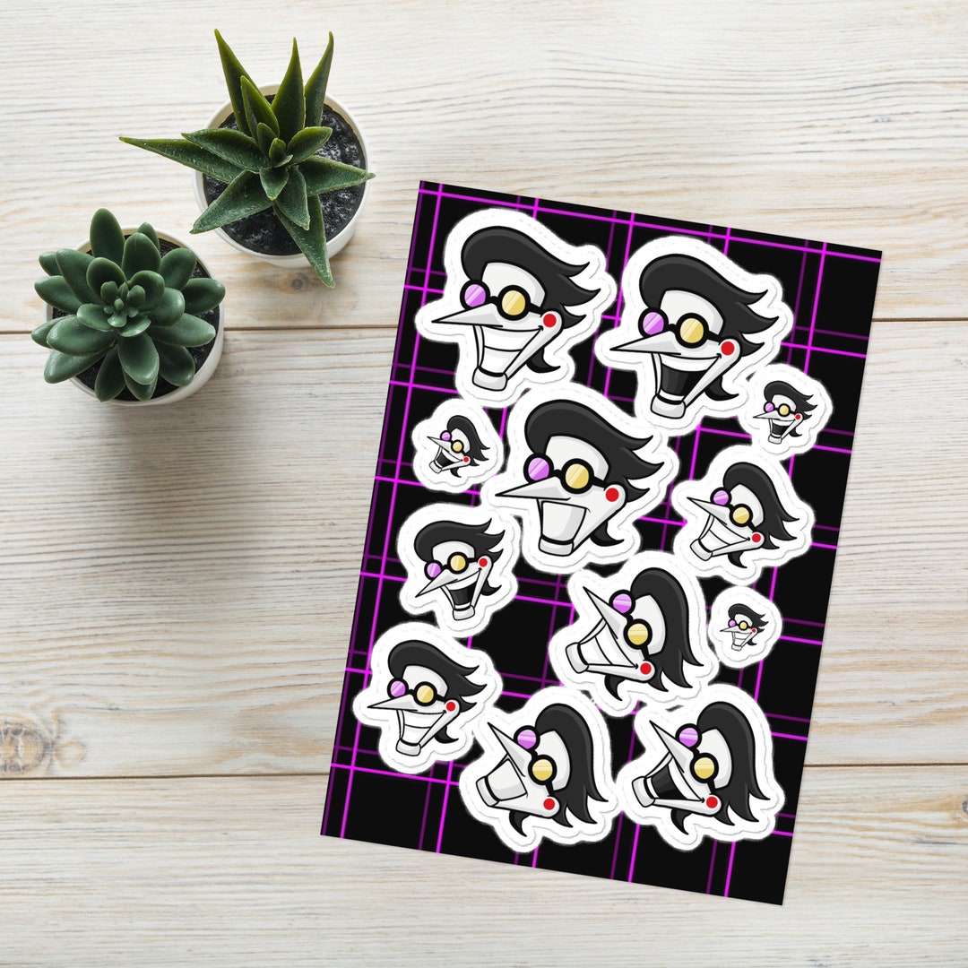 BIG SHOT Spamton Face Sticker Sheet - Etsy