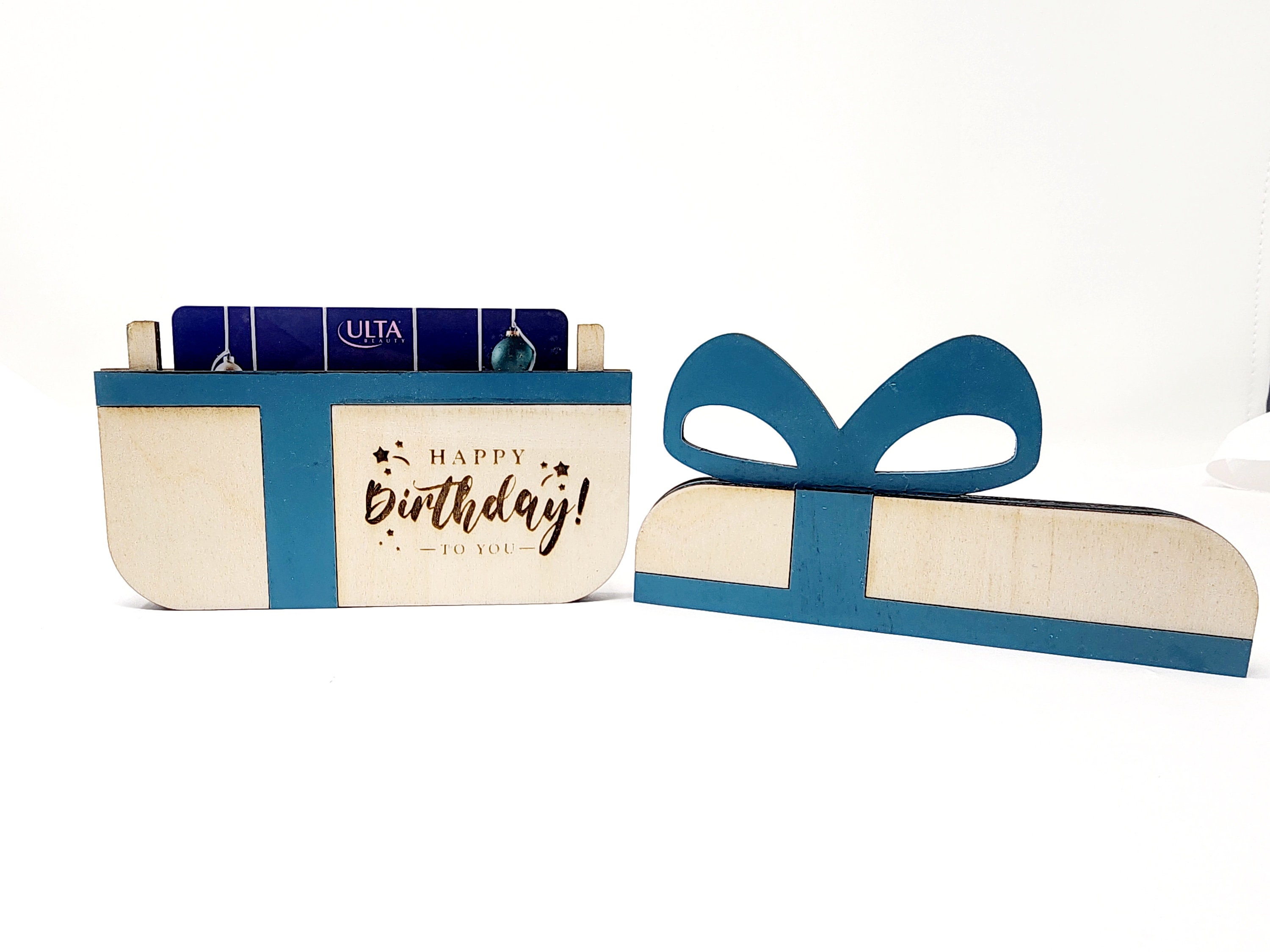 Cute Laser Cut Gift Card Holder Birthday Theme - Etsy