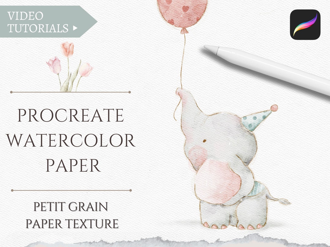 Petit Grain Watercolor Paper for Procreate, Procreate Watercolor Paper ...