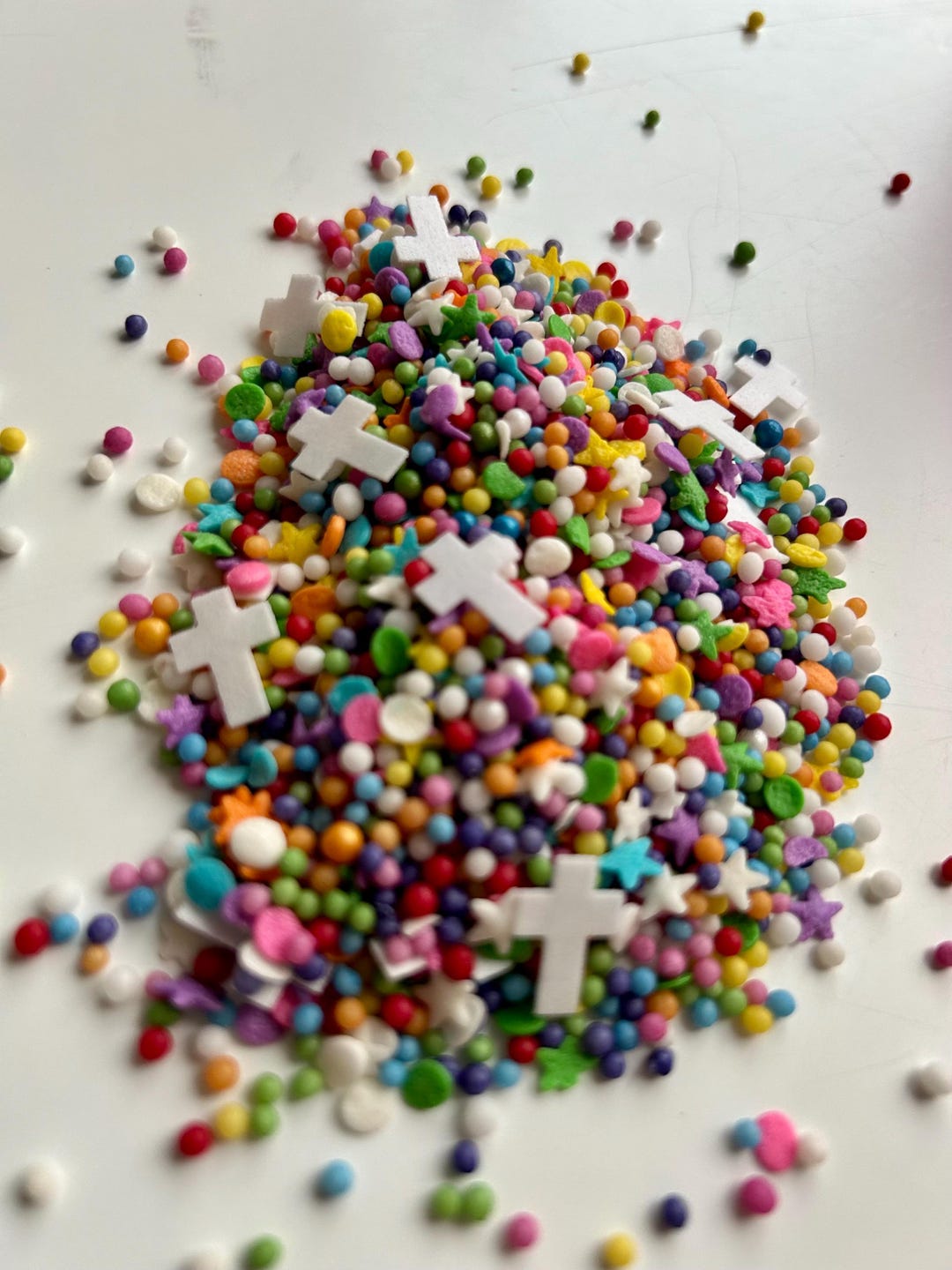 Edible Sprinkle Mix / Sugar Sprinkles Rainbow Baptism for Decorating ...