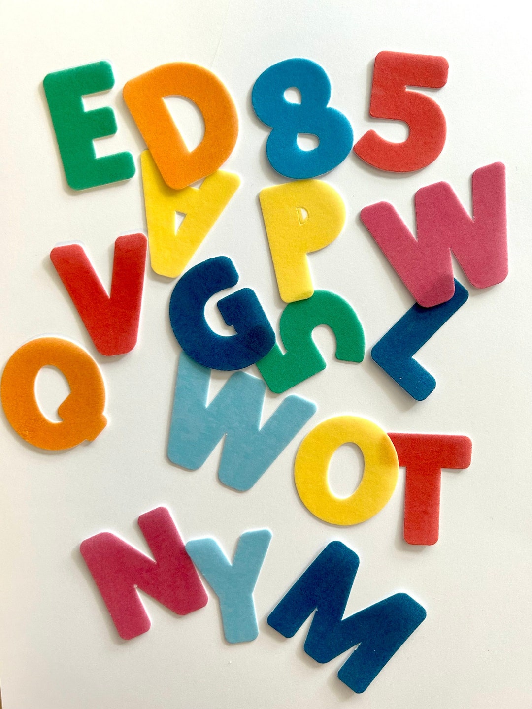 Edible Decoration / 18 Letters and Numbers / ABC / Cupcake Muffin ...