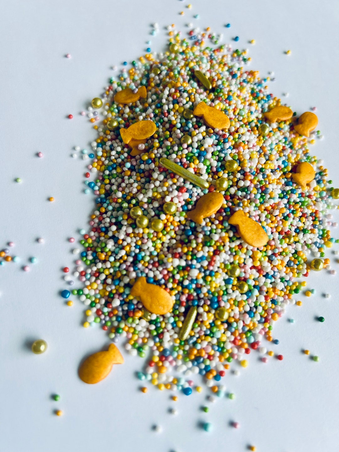 Edible Sprinkle Mix / Sugar Sprinkles rainbow Fish for Decorating ...