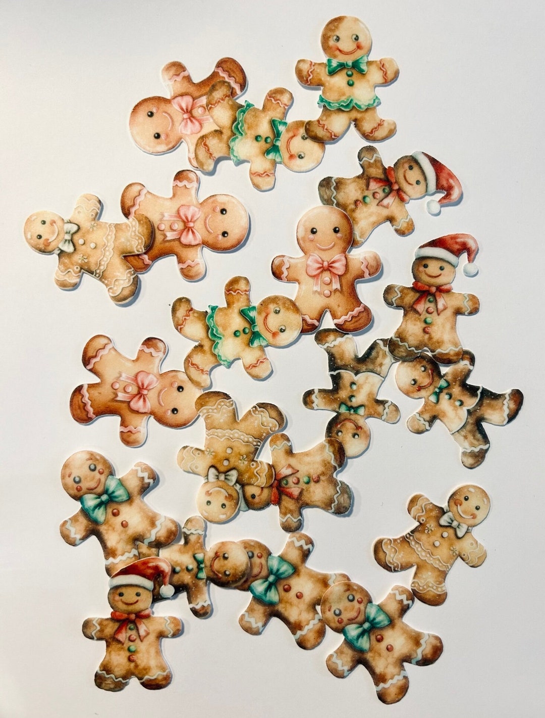 Essbare Deko Lebkuchenmann 20 Stück Aufleger Topper für Muffins ...
