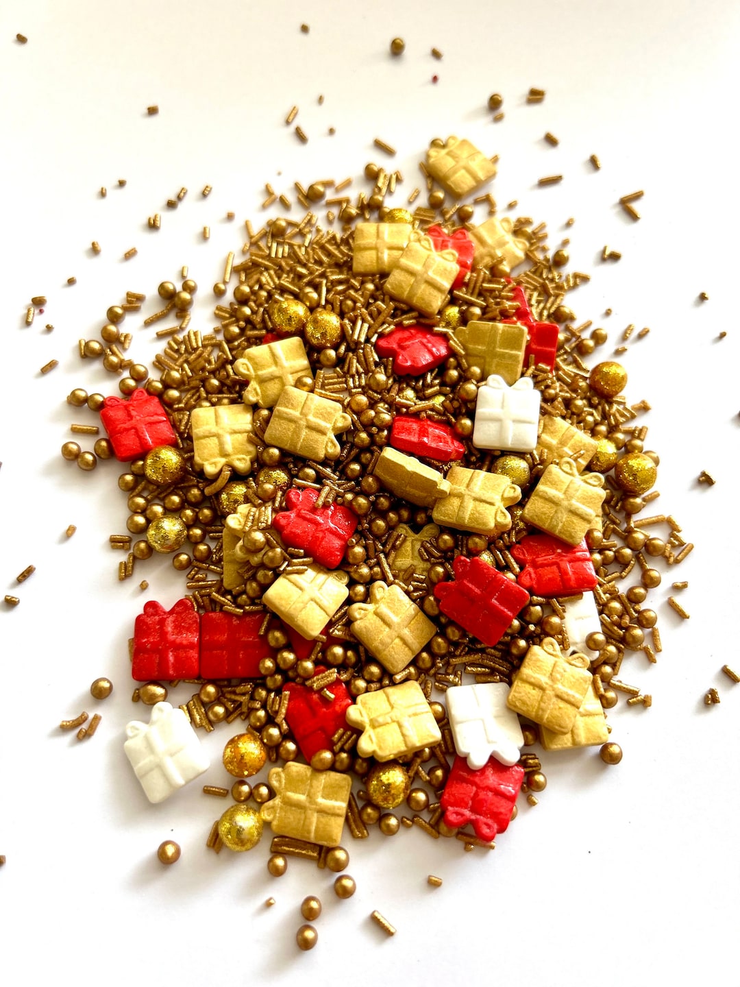 Essbare Deko / Weihnachten /Streuselmix/ Zuckerstreusel/ Tortendeko ...