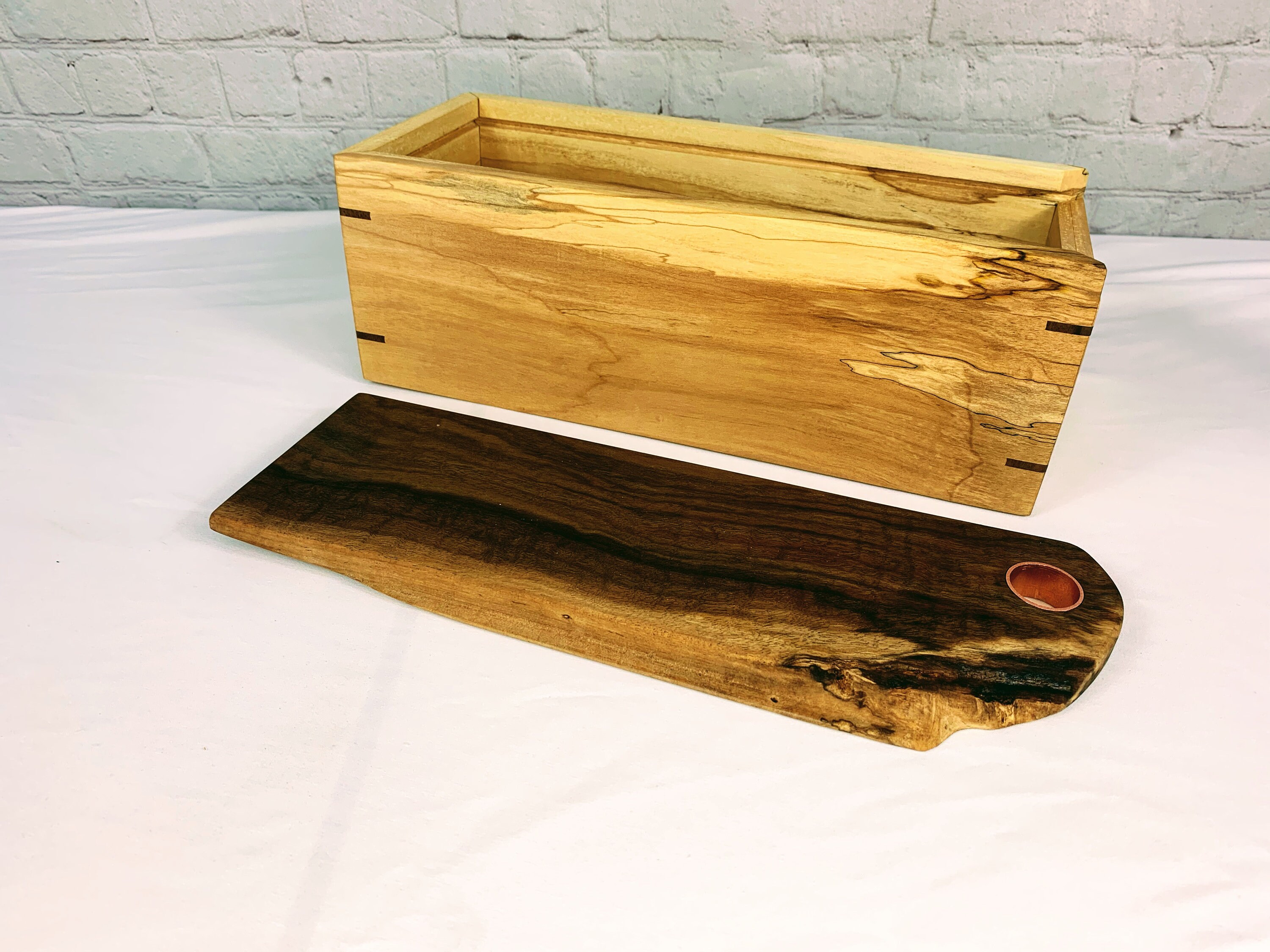 Custom Wood Box, Made to Order, Live Edge Lid, Whiskey Box - Etsy