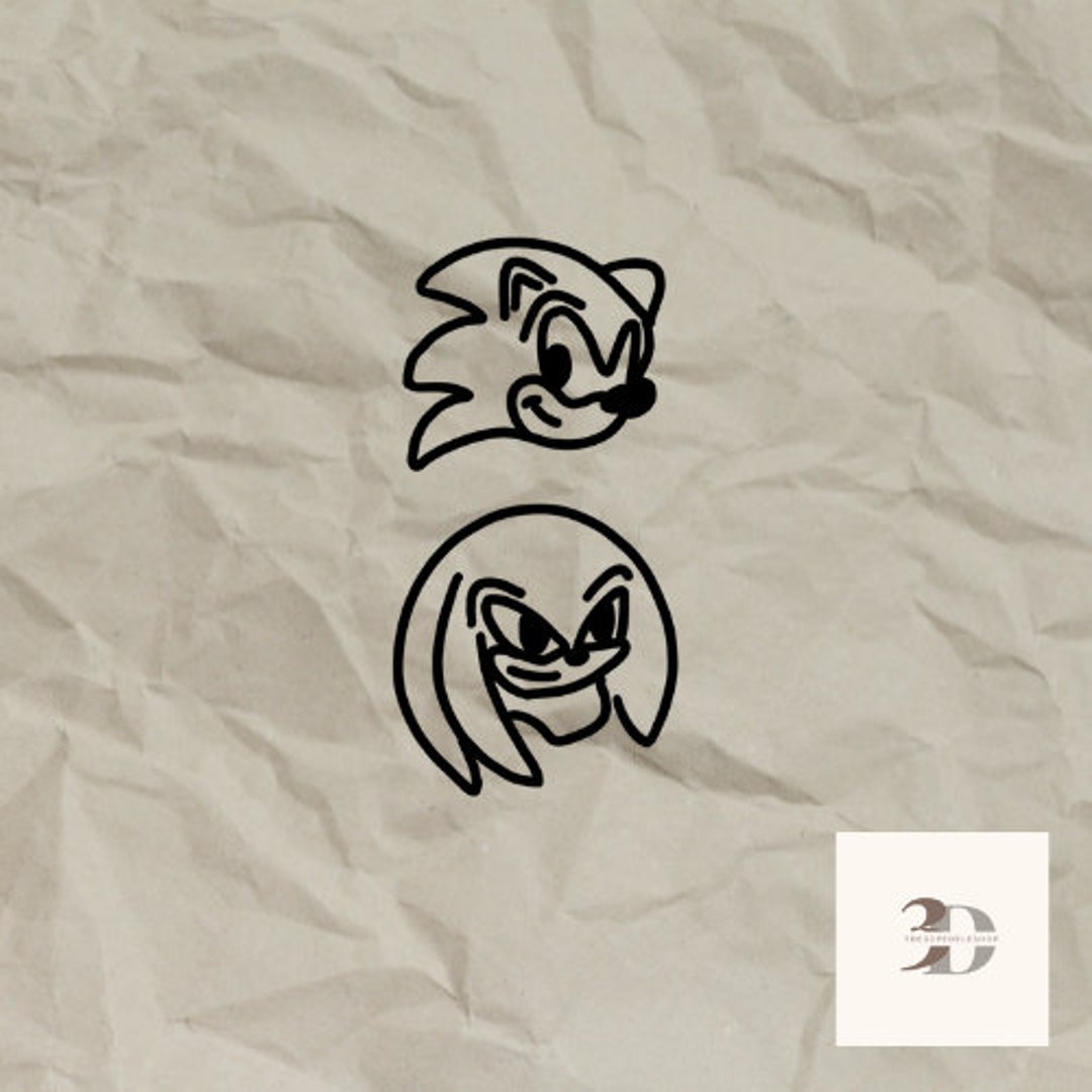 Sonic the Hedgehog Cookie Cutters Sonic, Tails, & Knuckles - Etsy