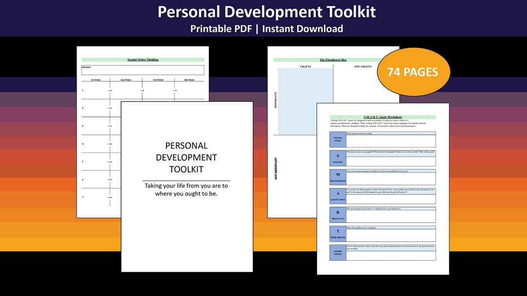 Personal Development Toolkit - SMART Personal Development Growth ...