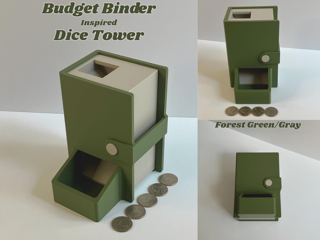 Dice Tower Savings Challenge Game for Cash Stuffing Fun Budget Tool for ...