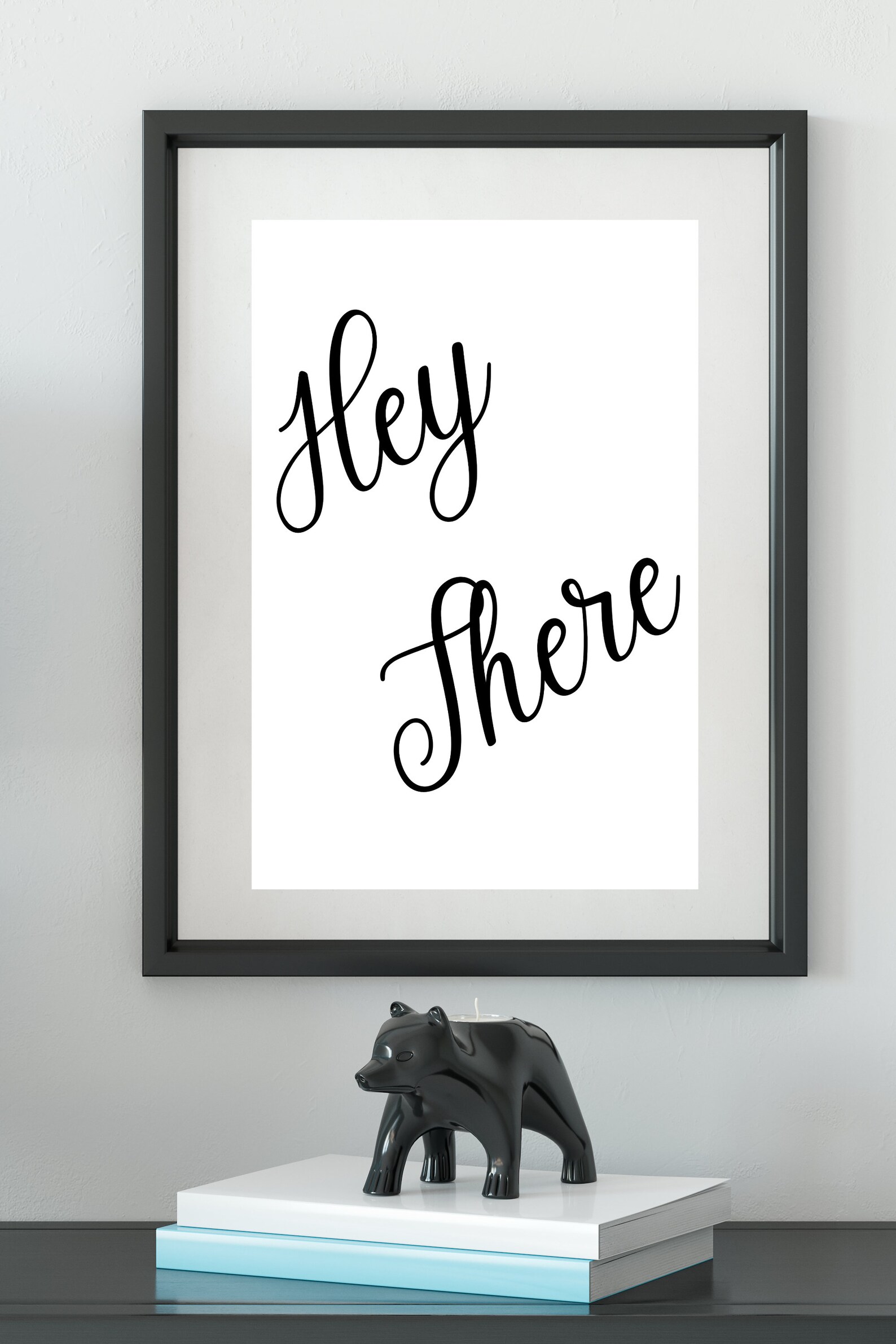 Hey There Wall Text Print Humorous Text Print Simple Text - Etsy