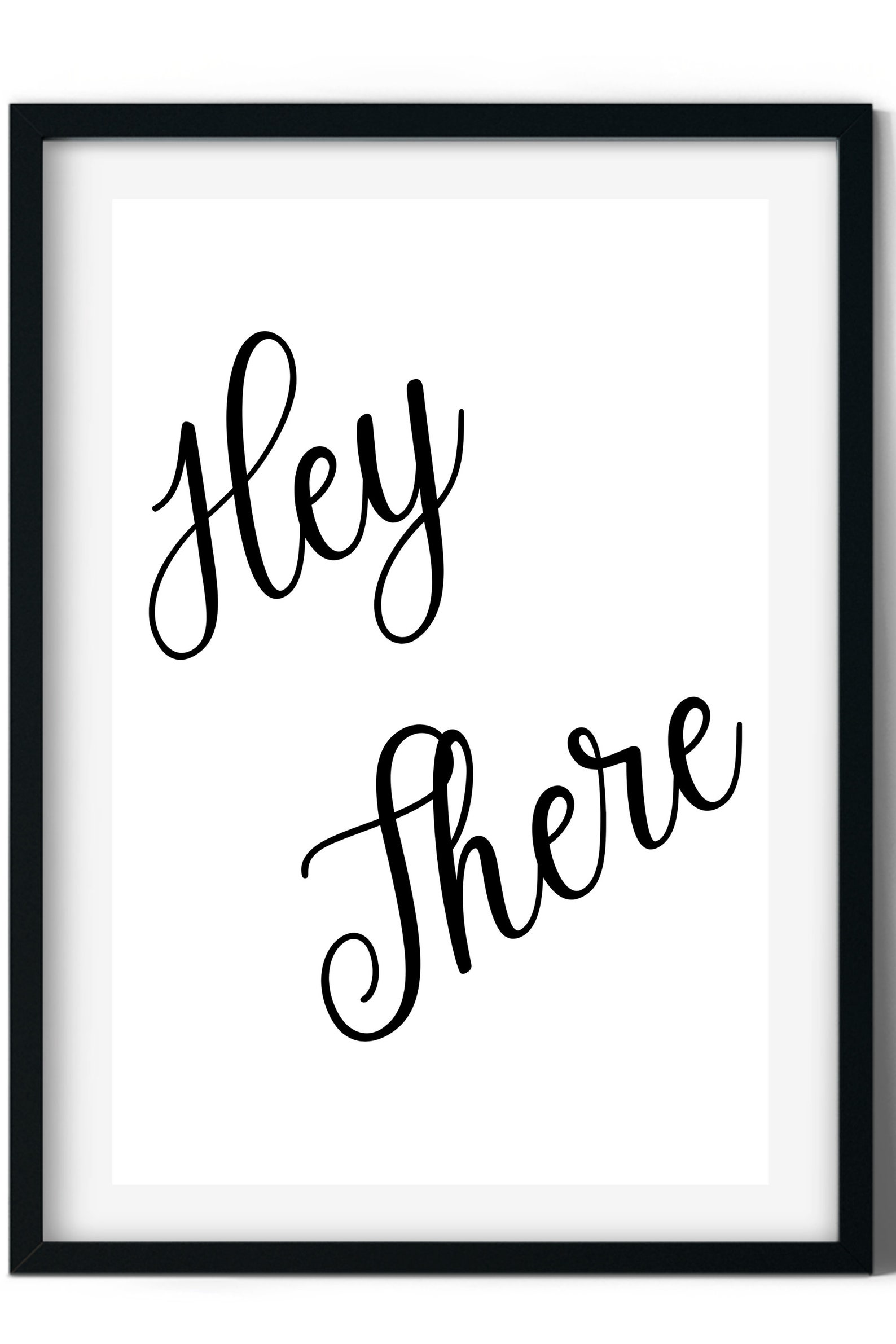 Hey There Wall Text Print Humorous Text Print Simple Text - Etsy