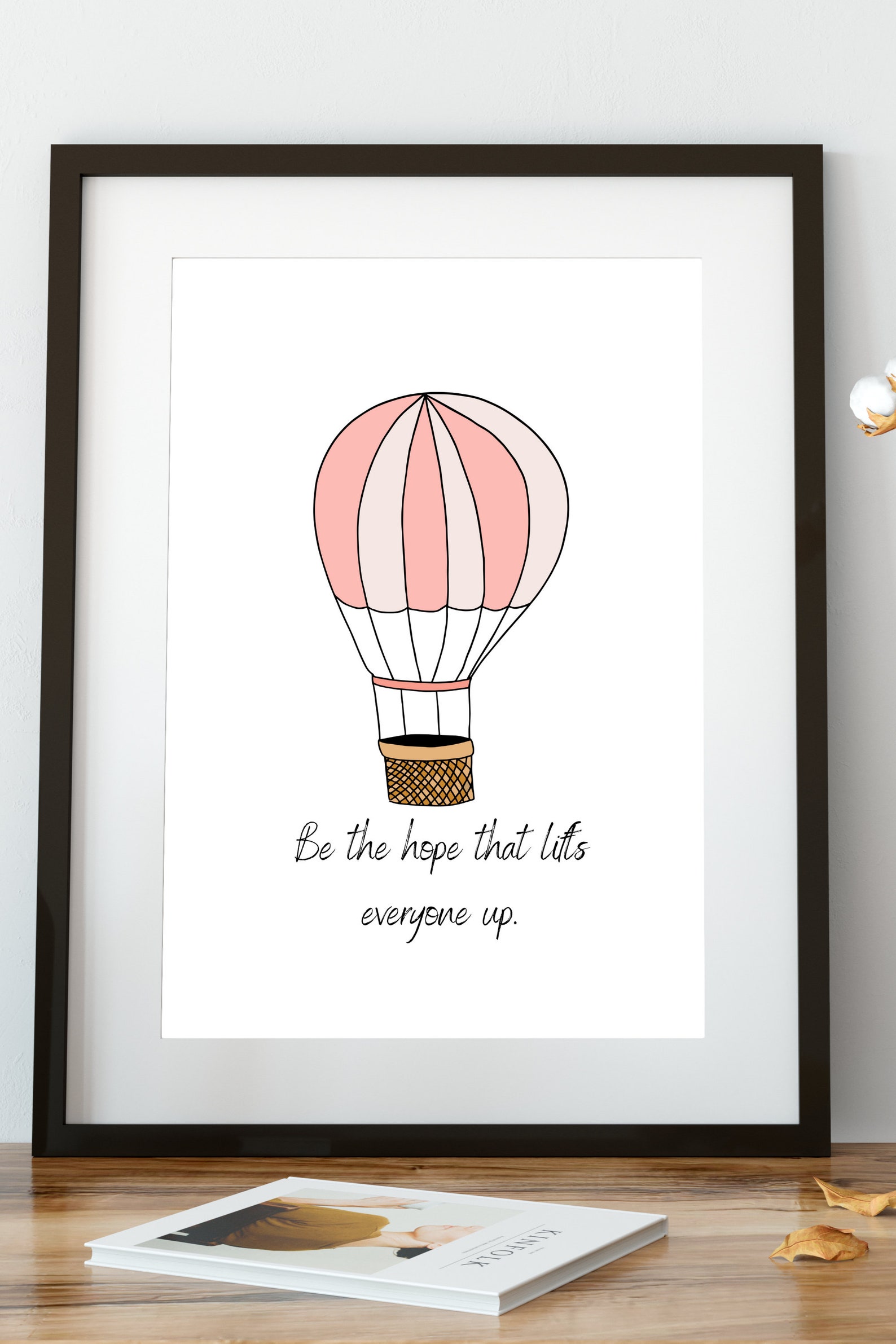 Hot Air Balloon Word Art Digital Art Print Hot Air Balloon - Etsy