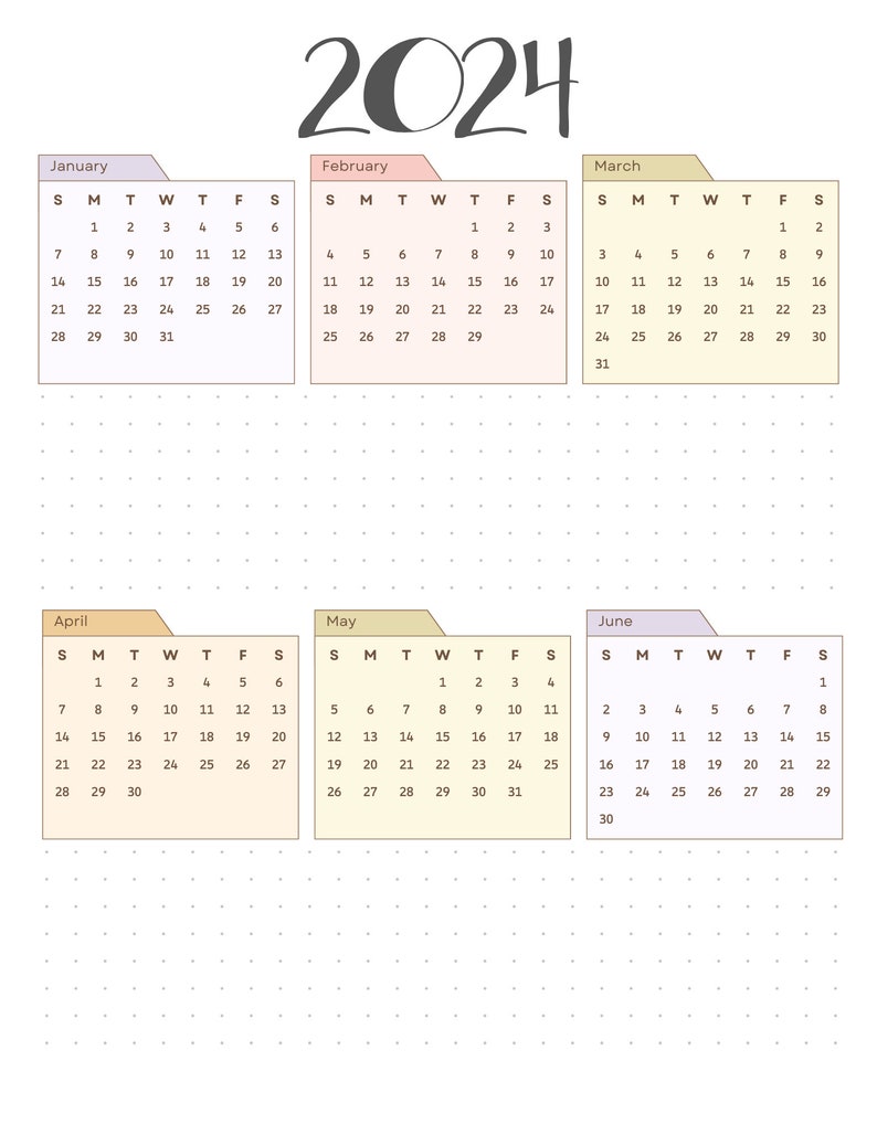 Bullet Journal 2024 Content Page - Etsy