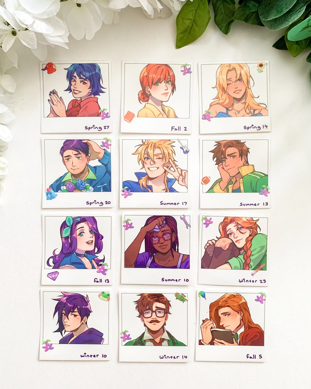 STARDEW VALLEY Polaroid Style Sticker Clear Vinyl Romance-able Bachelor ...