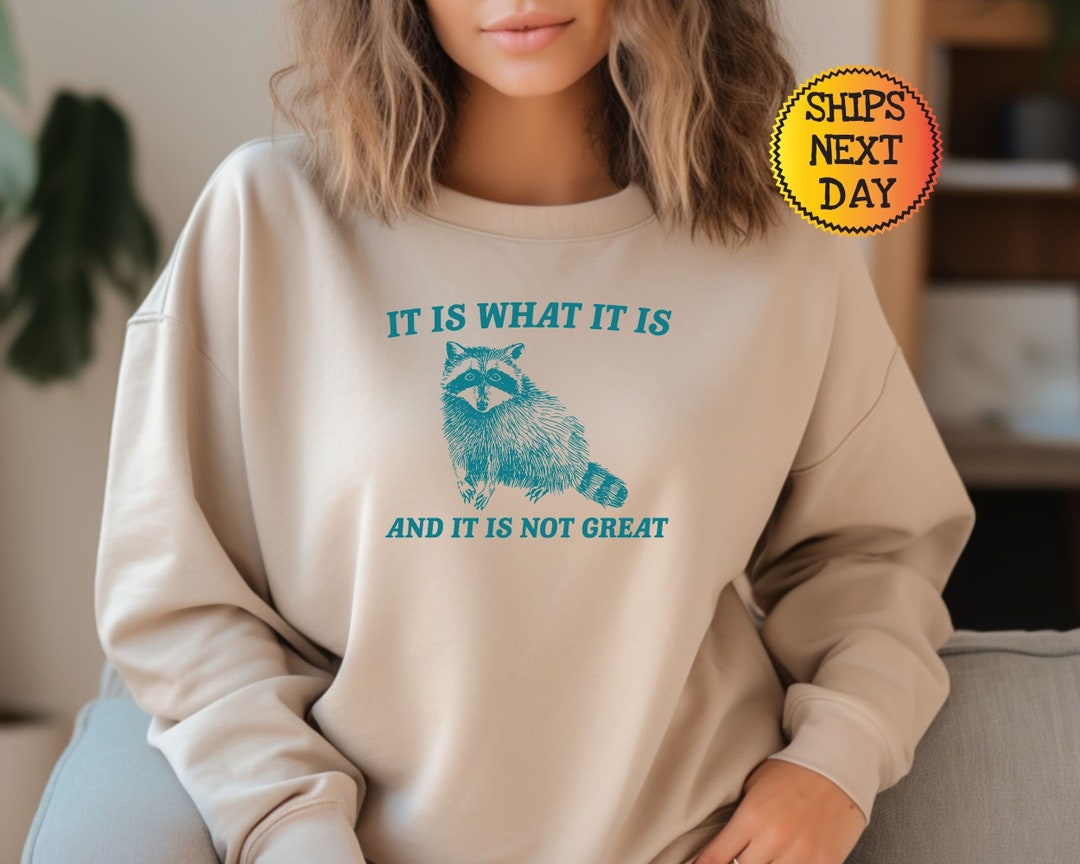 It is What It is and It is Not Great Sweatshirt, Vintage Sweatshirt ...