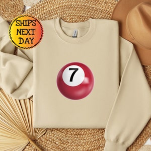 Vintage 7 Ball 90s Graphic T-shirt: Retro Billiard Shirt Cool 80s ...