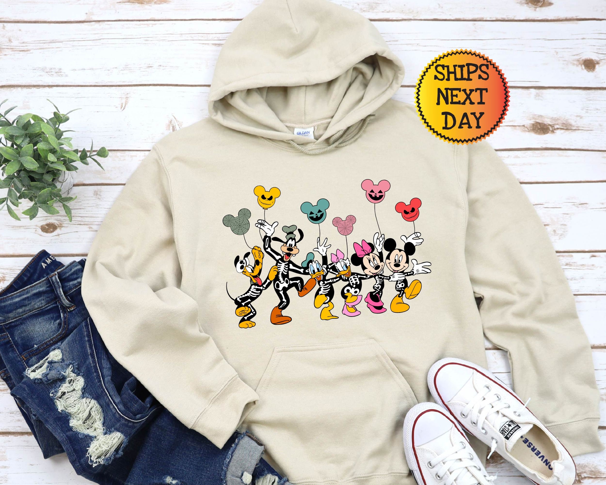 Disney Halloween Skeleton Sweatshirt, Disney Halloween Matching Hoodies ...