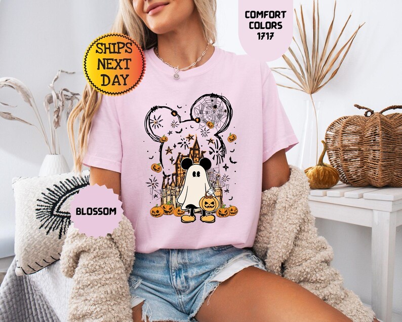 Comfort Colors® Mickey Ghost Shirt, Halloween 2026 T-shirt, Disney ...