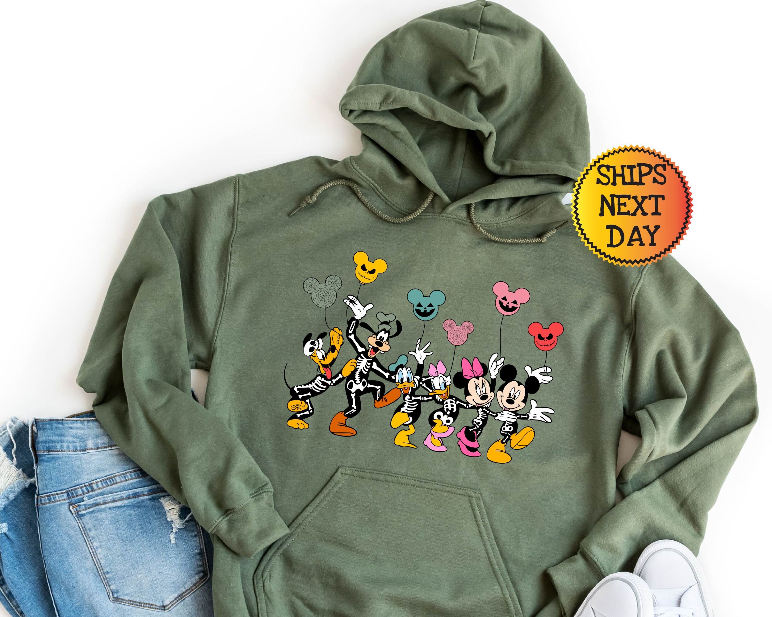 Disney Halloween Skeleton Sweatshirt, Disney Halloween Matching Hoodies ...