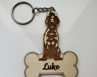 Black Lab Key Ring - Etsy
