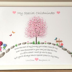 Childminder Personalised Thank You Gift Frame - Etsy UK