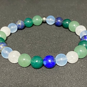 MLM Pride Flag Beaded Gemstone Bracelet - Etsy