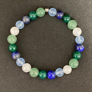 MLM Pride Flag Beaded Gemstone Bracelet - Etsy