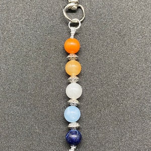 Aroace Pride Flag Beaded Gemstone Keychain - Etsy