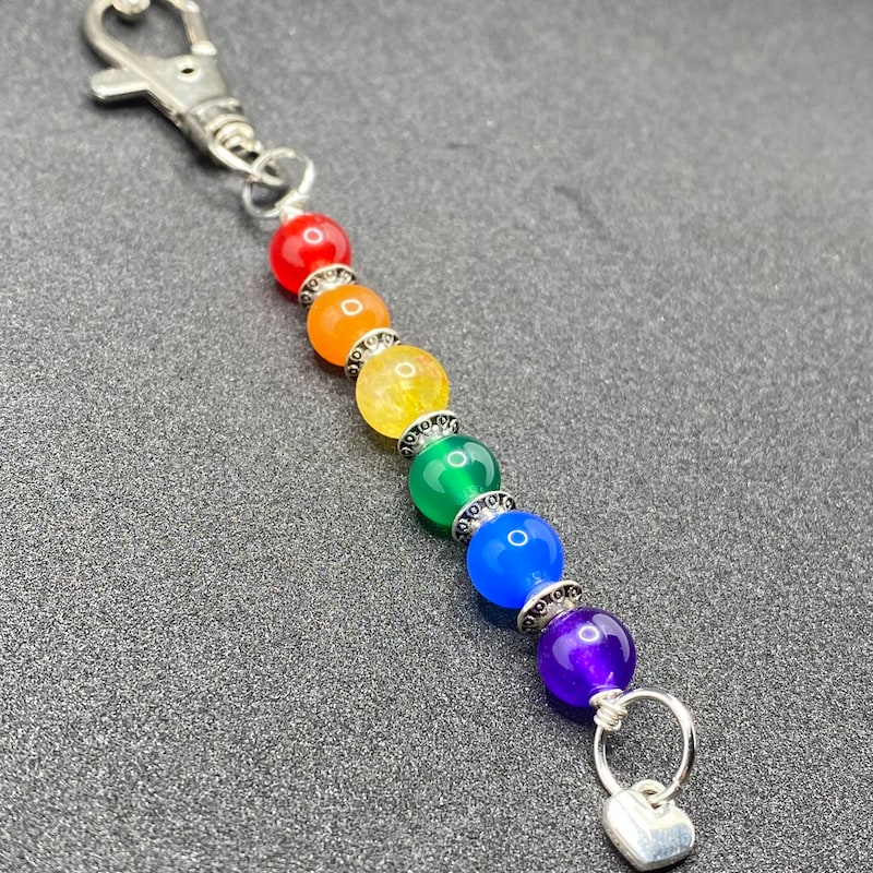 Beaded Keychain - Etsy