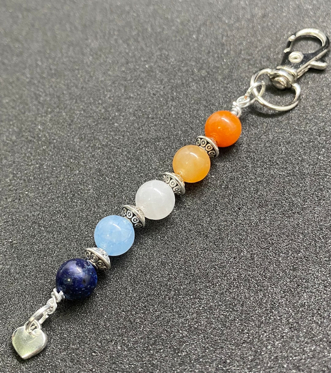 Aroace Pride Flag Beaded Gemstone Keychain - Etsy