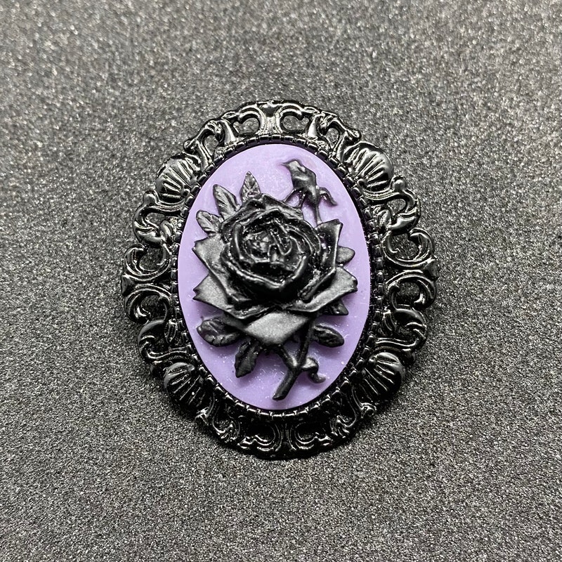 Flower Cameo Brooch - Etsy