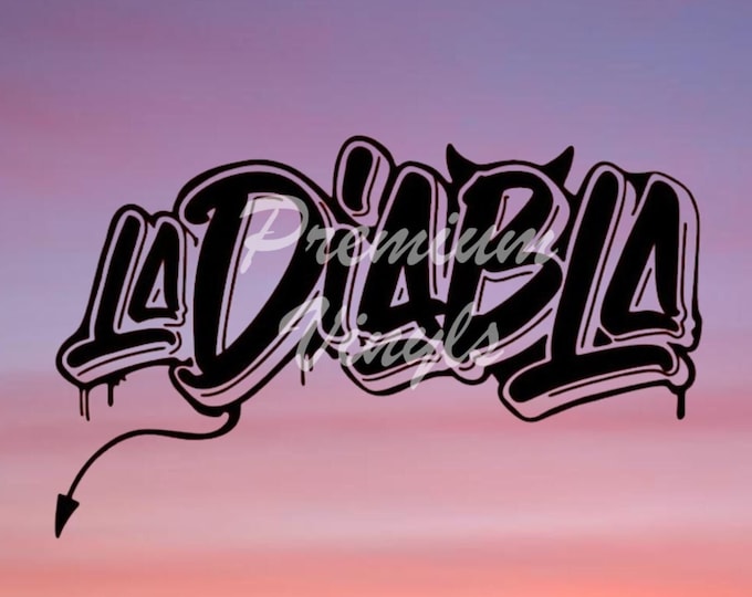 La Diabla Xavi Sticker Decal - Etsy