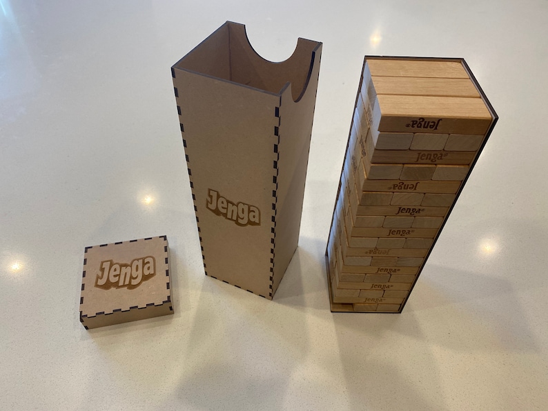 DIGITAL DOWNLOAD Jenga Box Storage Box and Setup Assist Sleeve and Lid (file Download Only) - Etsy