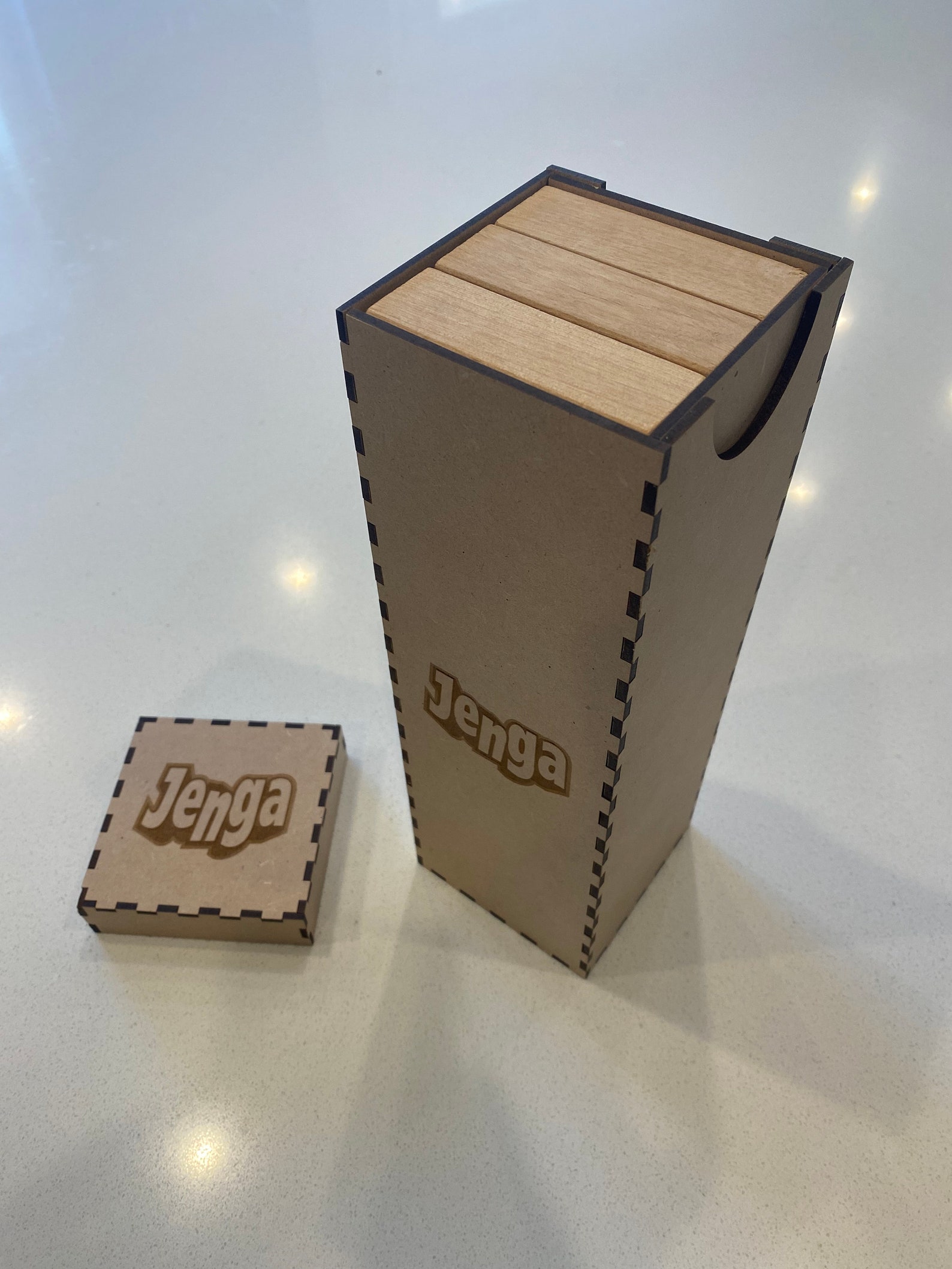 DIGITAL DOWNLOAD Jenga Box Storage Box and Setup Assist Sleeve and Lid ...