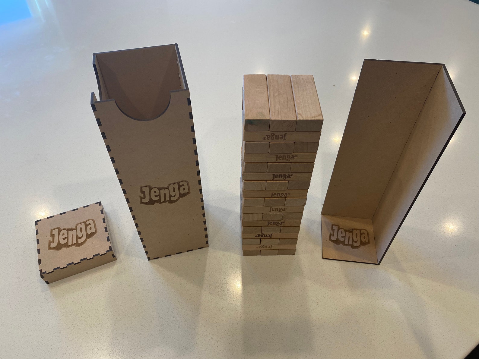 DIGITAL DOWNLOAD Jenga Box Storage Box and Setup Assist Sleeve and Lid ...