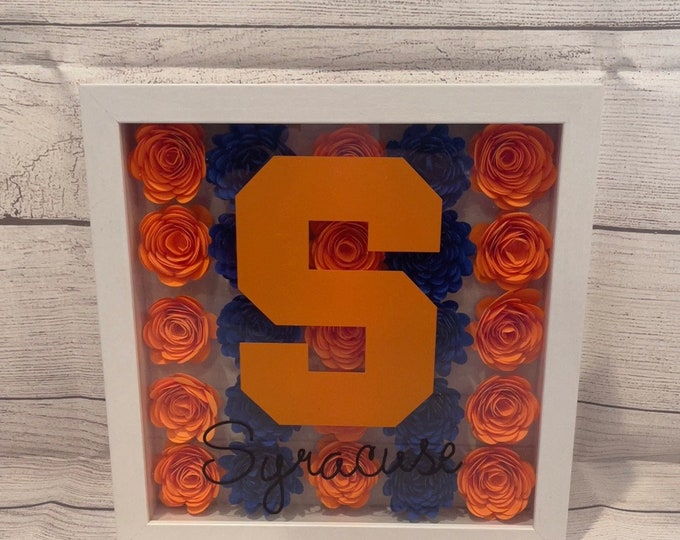 CUSTOM College Shadow Box Can Be Made for Any School 9x9 Box Size - Etsy