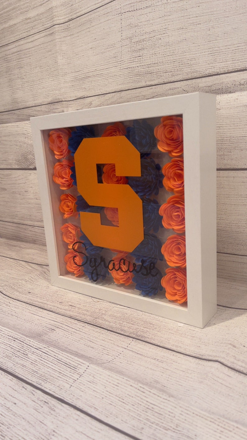 CUSTOM College Shadow Box- Can Be Made for Any School "9x9 Box Size" - Etsy