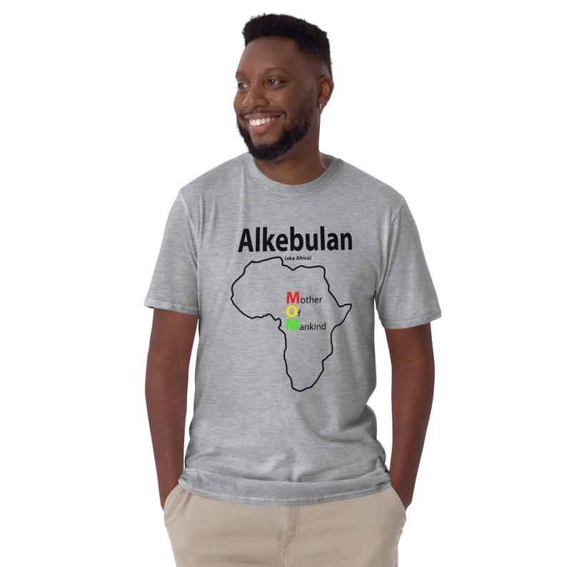 African Map Alkebulan MOM Mother of Man-kind Short-sleeve Unisex T ...