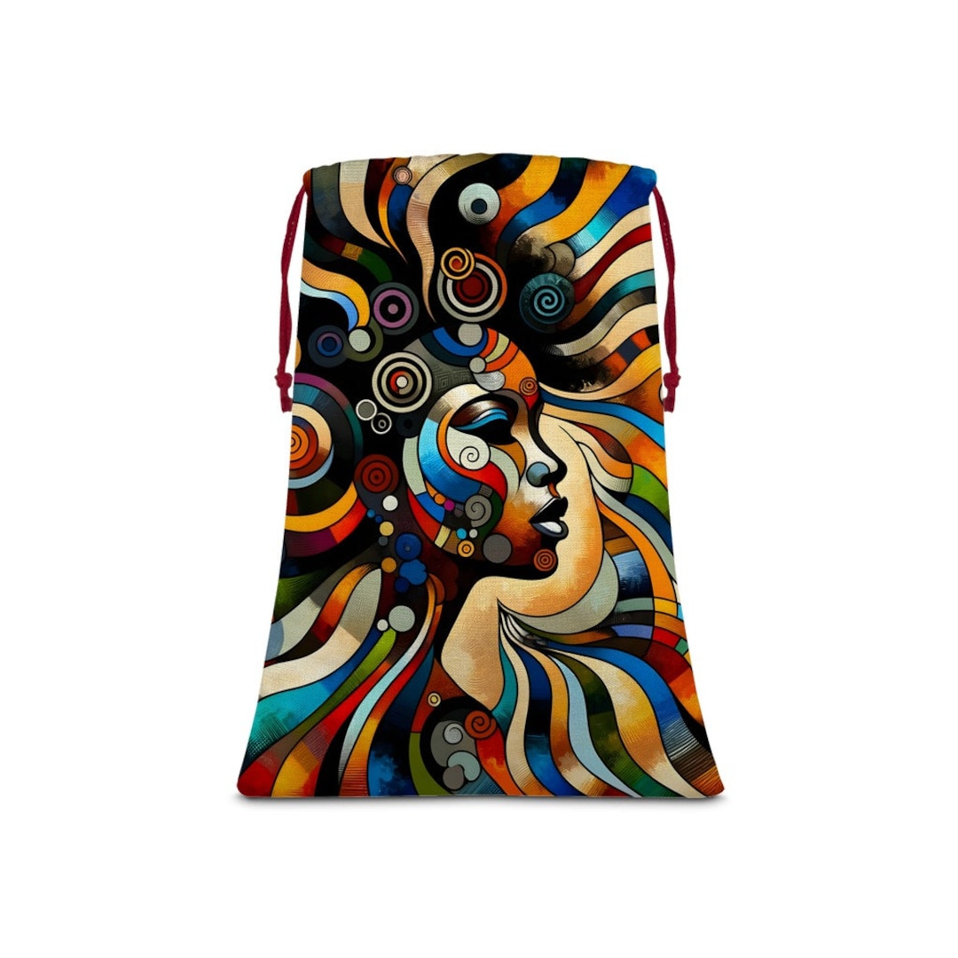 Abstract Afrocentric Art Sublimation Linen Drawstring Sack - Etsy