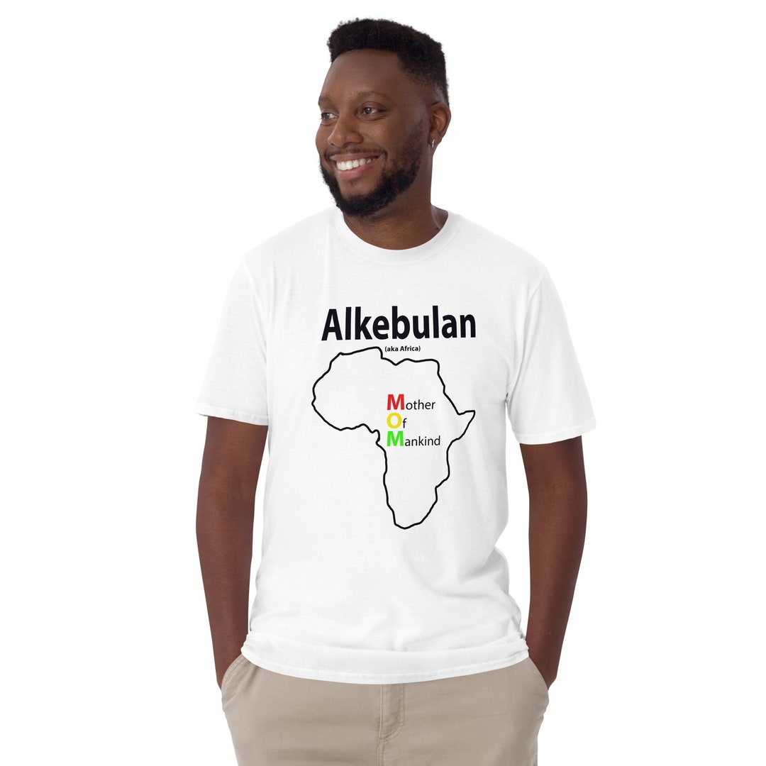 African Map Alkebulan MOM Mother of Man-kind Short-sleeve Unisex T ...